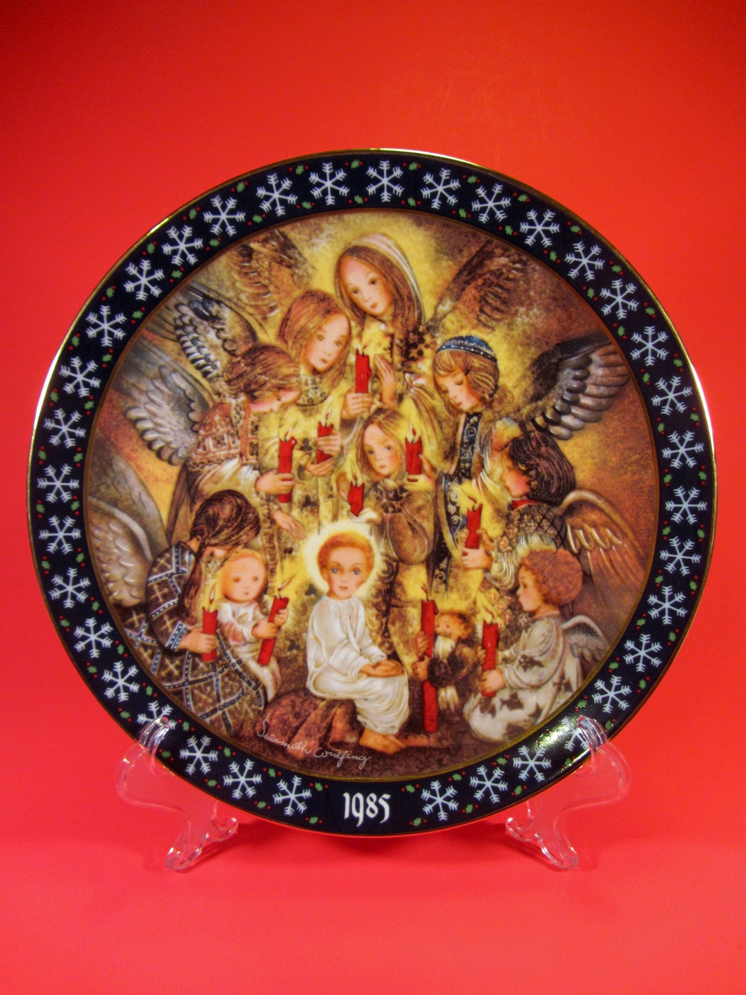 1985 the Angels' Vigil / Die Nachtwache Der Engel / Collectible Plate ...