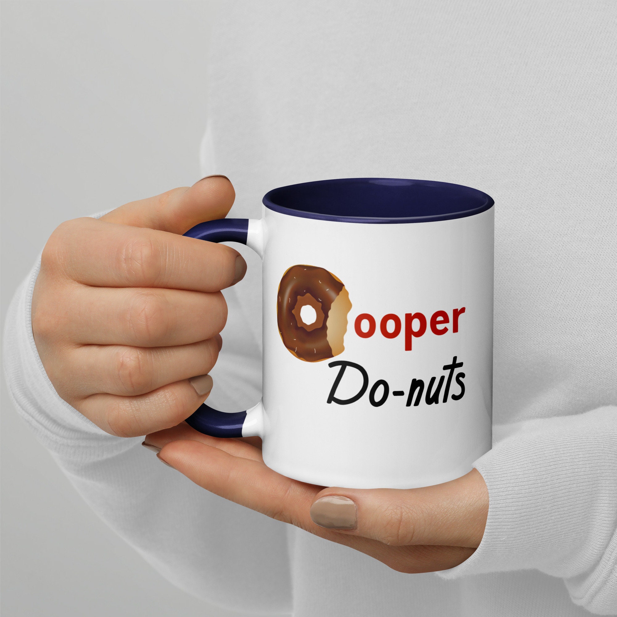 Cooper Do-nuts Mug With Color Inside - Etsy