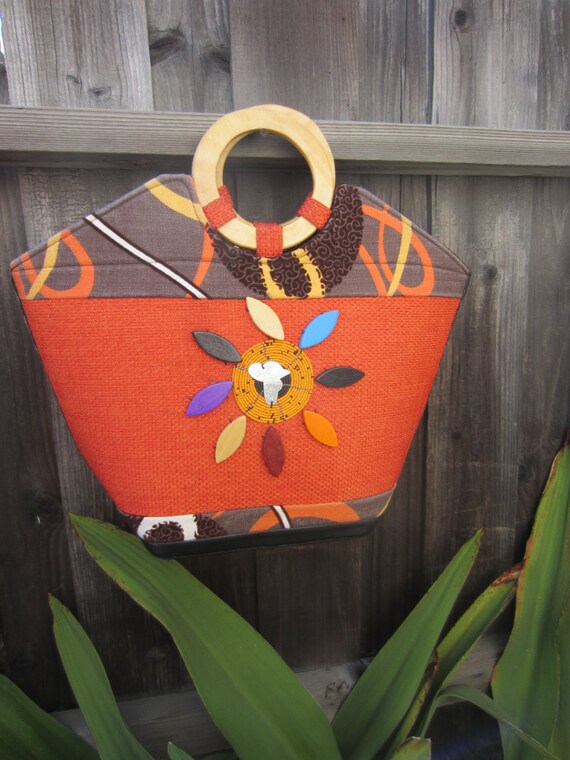Large Bright African Hand Bags | Etsy