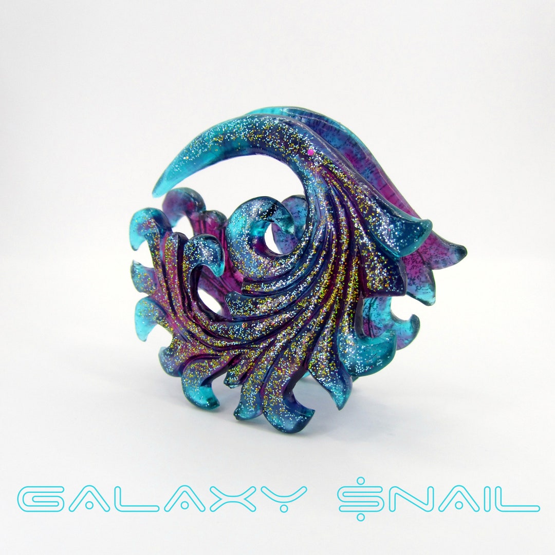 Fake Gauges / Gauges 0G 8 Mm the Brilliant Teal Purple Faux - Etsy