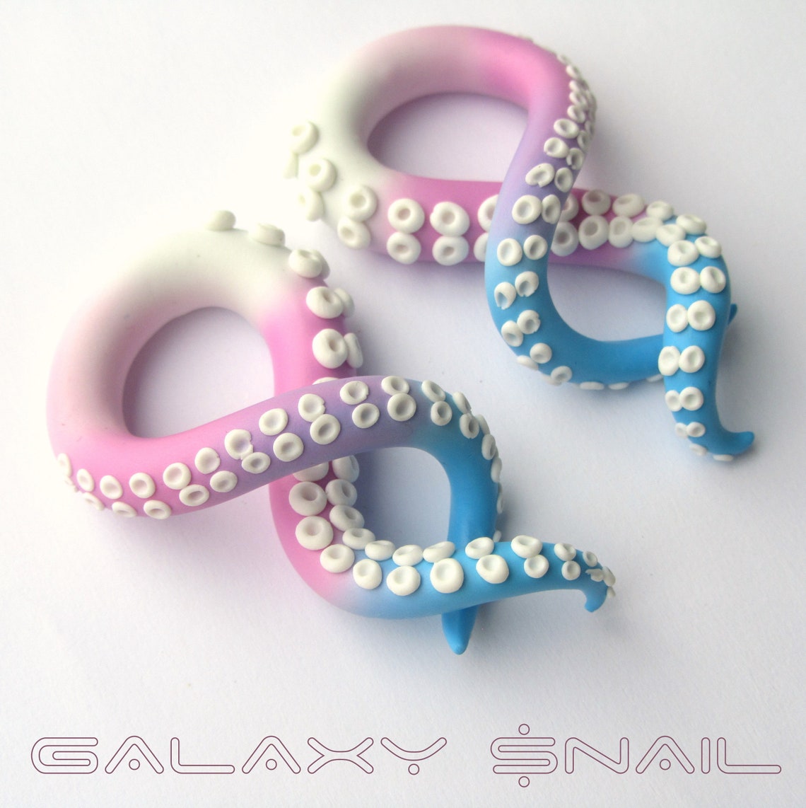 The Galaxy Tentacles Transgender Flag Earrings Plugs Fake - Etsy