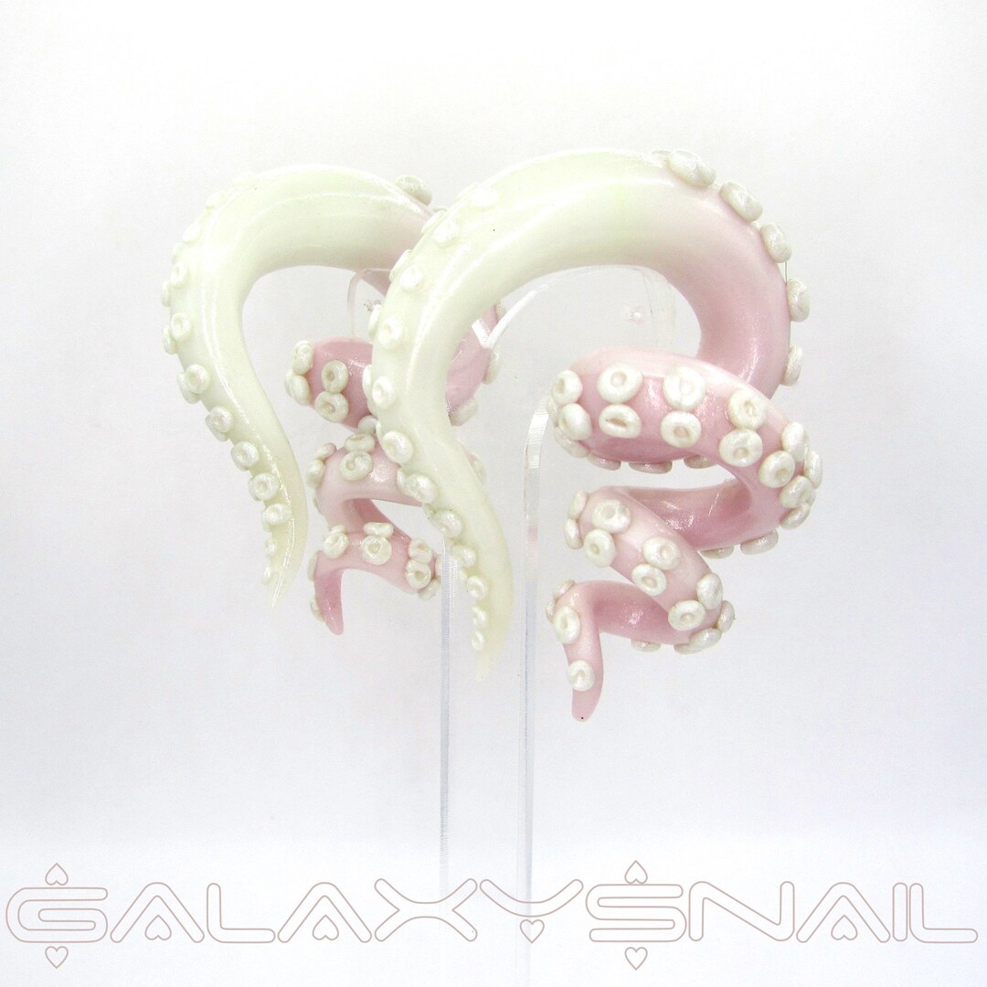 Pastel Goth Tentacle Plugs: Polymer Clay Gauges - Etsy