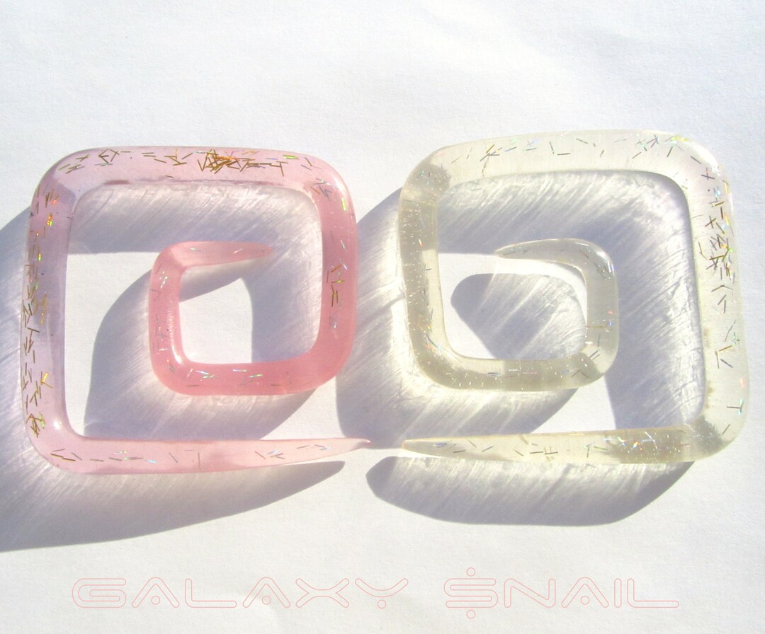 Gauges, Fake Gauges Earrings the Clear and Pink 1/4 6 Mm - Etsy