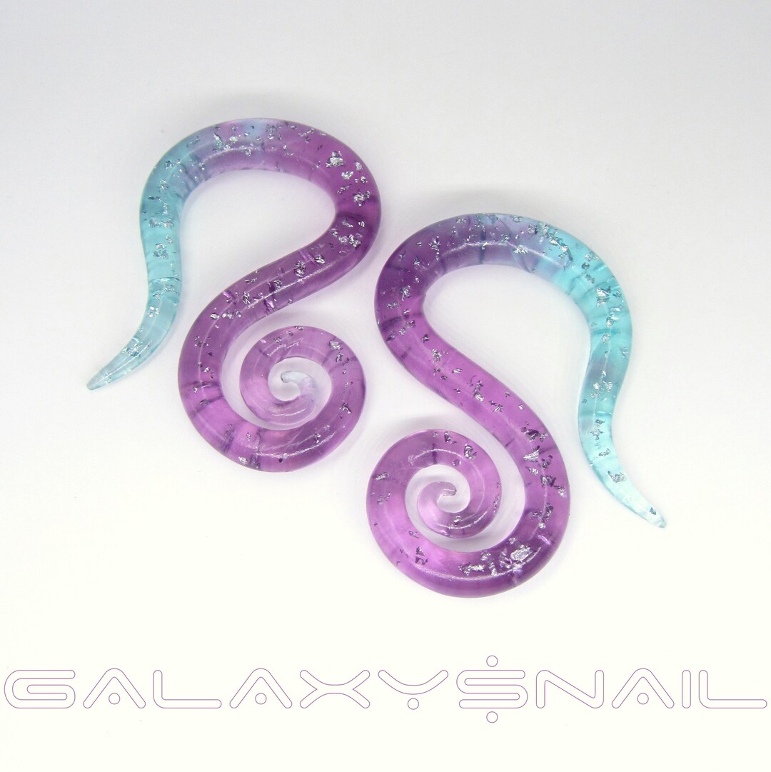 Gauges, Fake Gauges the Teal Pink Spirals O0G 9.2 Mm Lightweight - Etsy