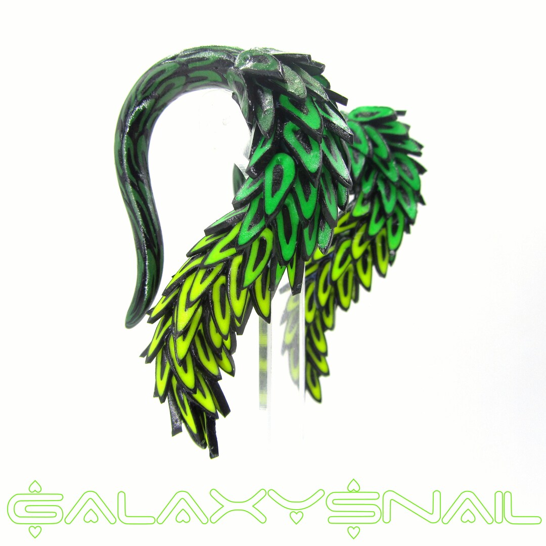 The Kagune, Dragon Green and Yellow Gauges, Earrings, Plugs, Fake ...