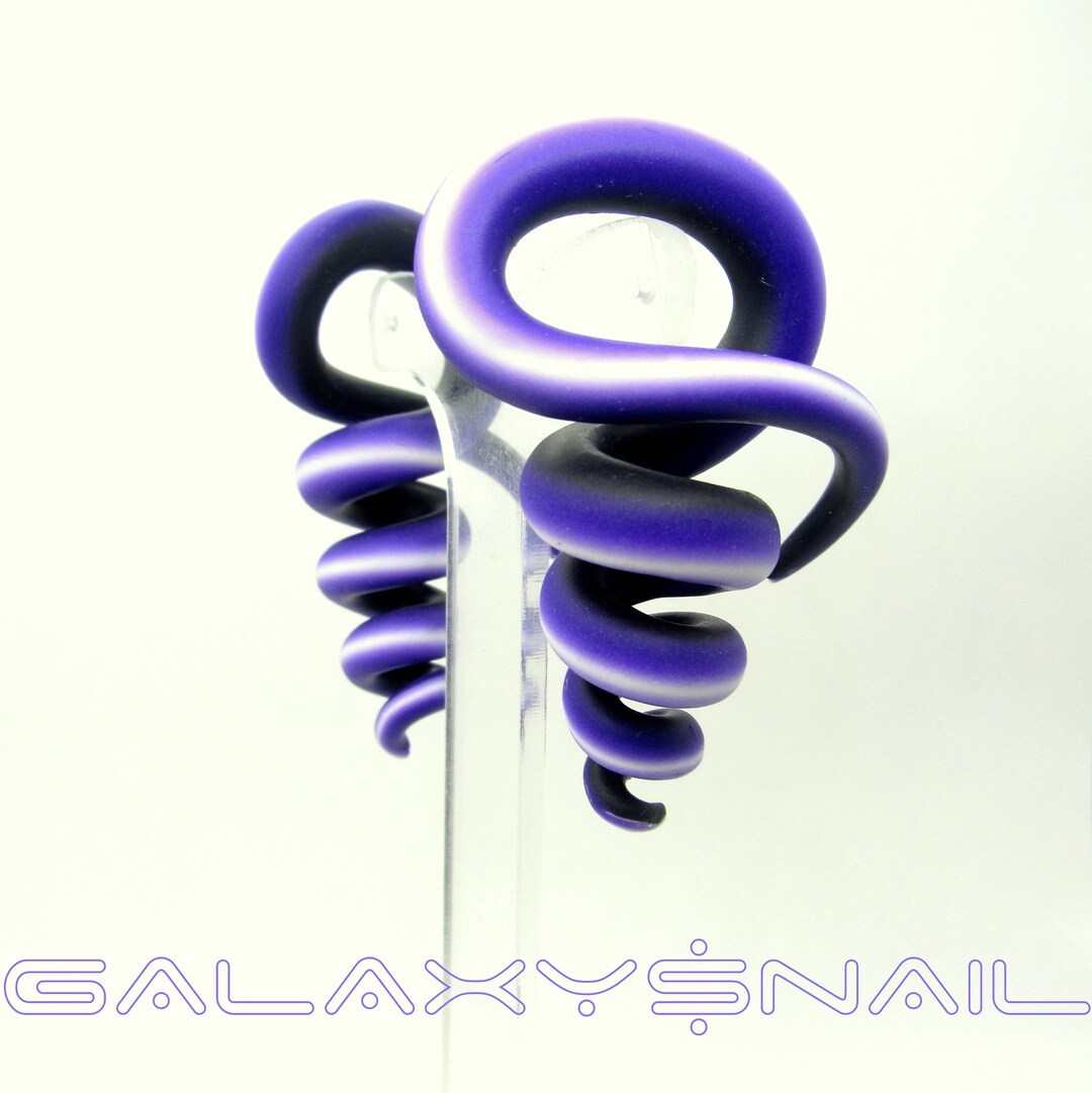 The Ursula Pastel Goth Gauges / Earrings / Plugs/ Fake Gauges 8g, 6g ...