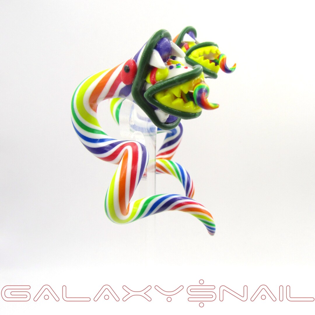 Beetlejuice Sandworm Gauge Earrings - Real Size Plugs 6g-1" - Handmade ...