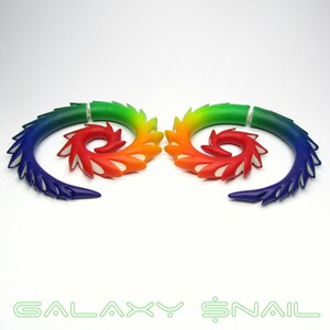 The Pastel Goth Rainbow Gauges / Earrings / Plugs/ Fake Gauges 8g, 6g ...