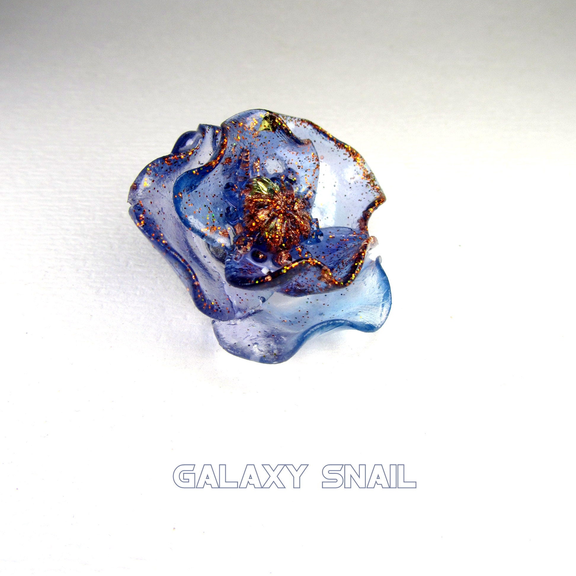 Brooch the Glear Blue Poppy | Etsy