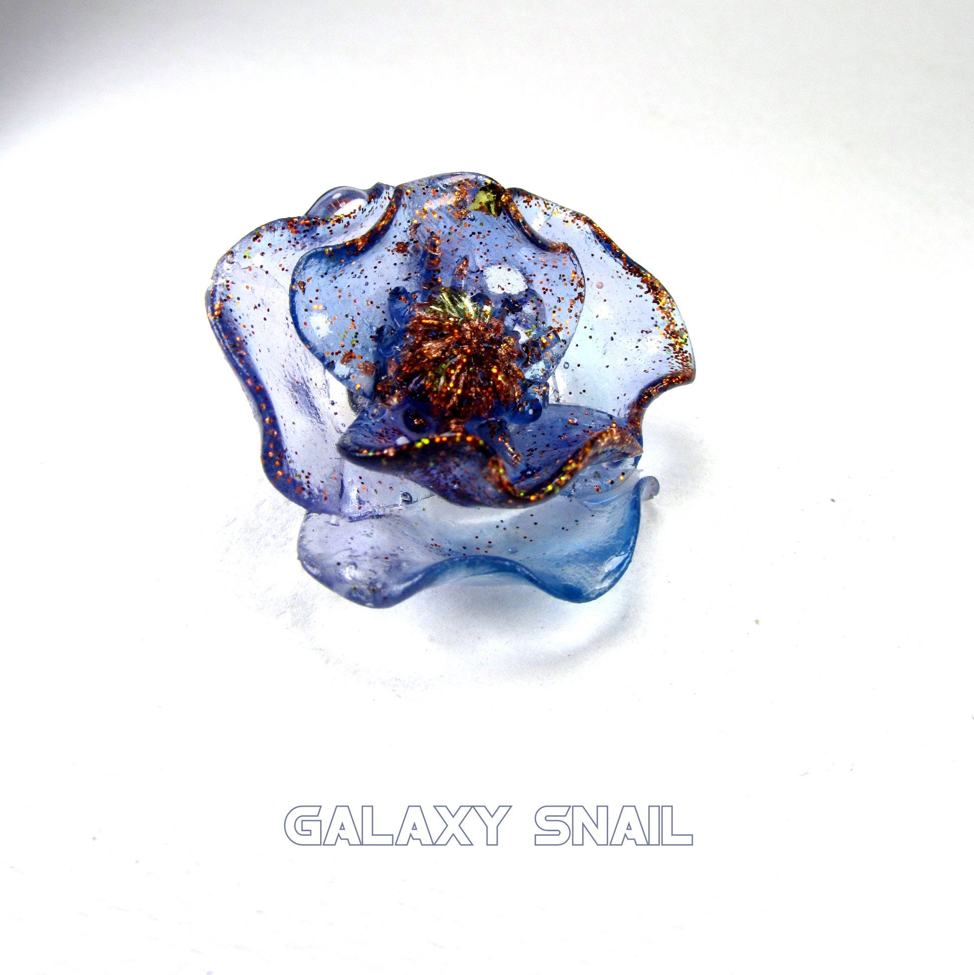 Brooch the Glear Blue Poppy | Etsy