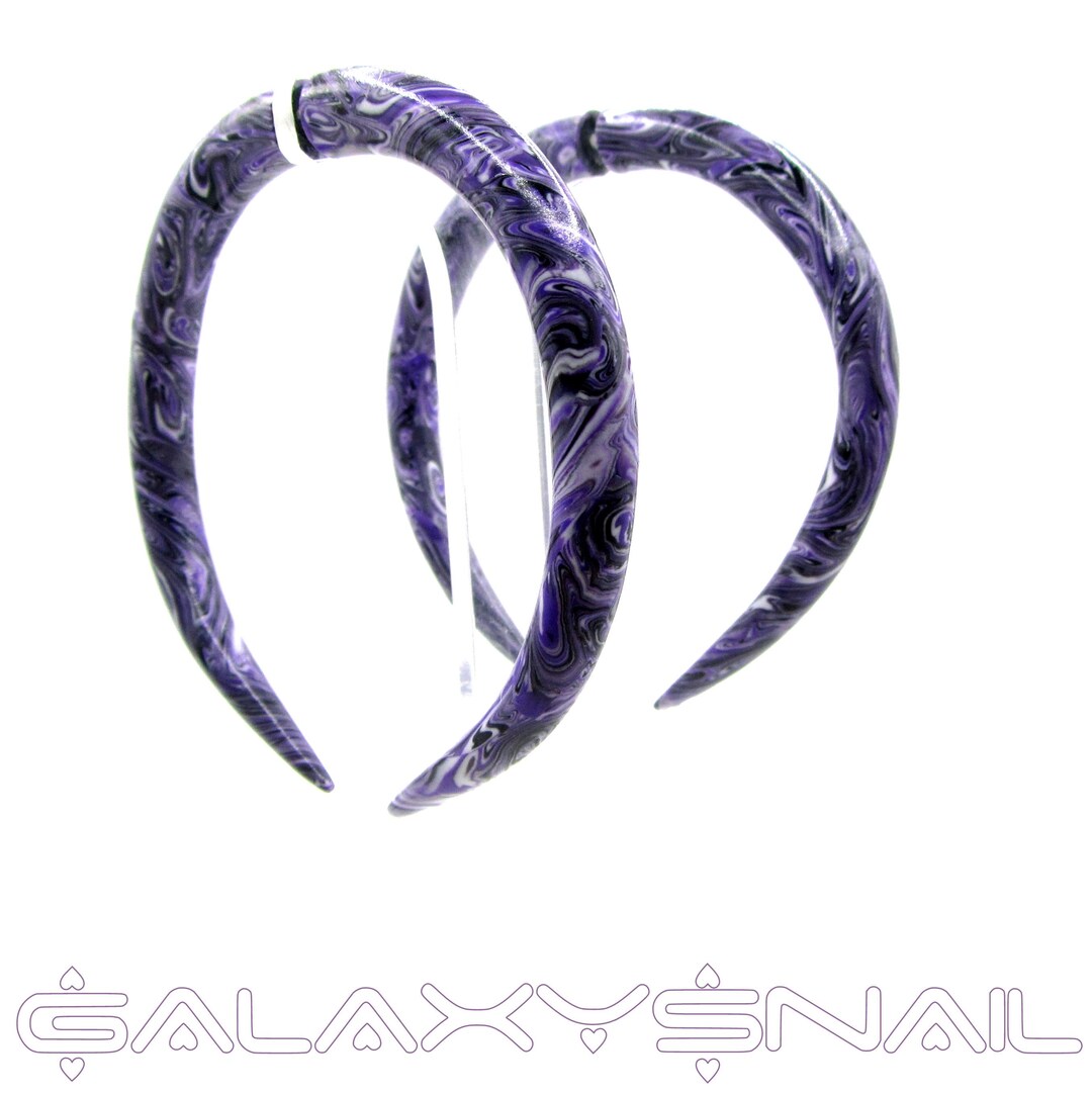 Ethereal Smoke Purple Faux Gauges - Marble Swirl Fake Plugs ...