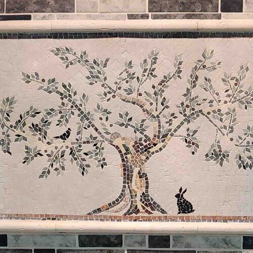 Olive Tree Backsplash Marble Mosaic Tiles. Handcrafted - Etsy