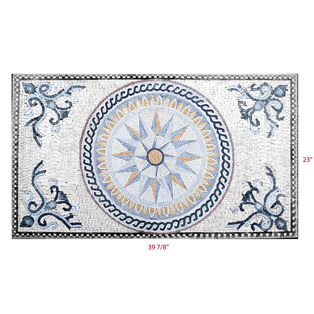 Backsplash Mosaic Centerpiece Medallion Artwork - Etsy