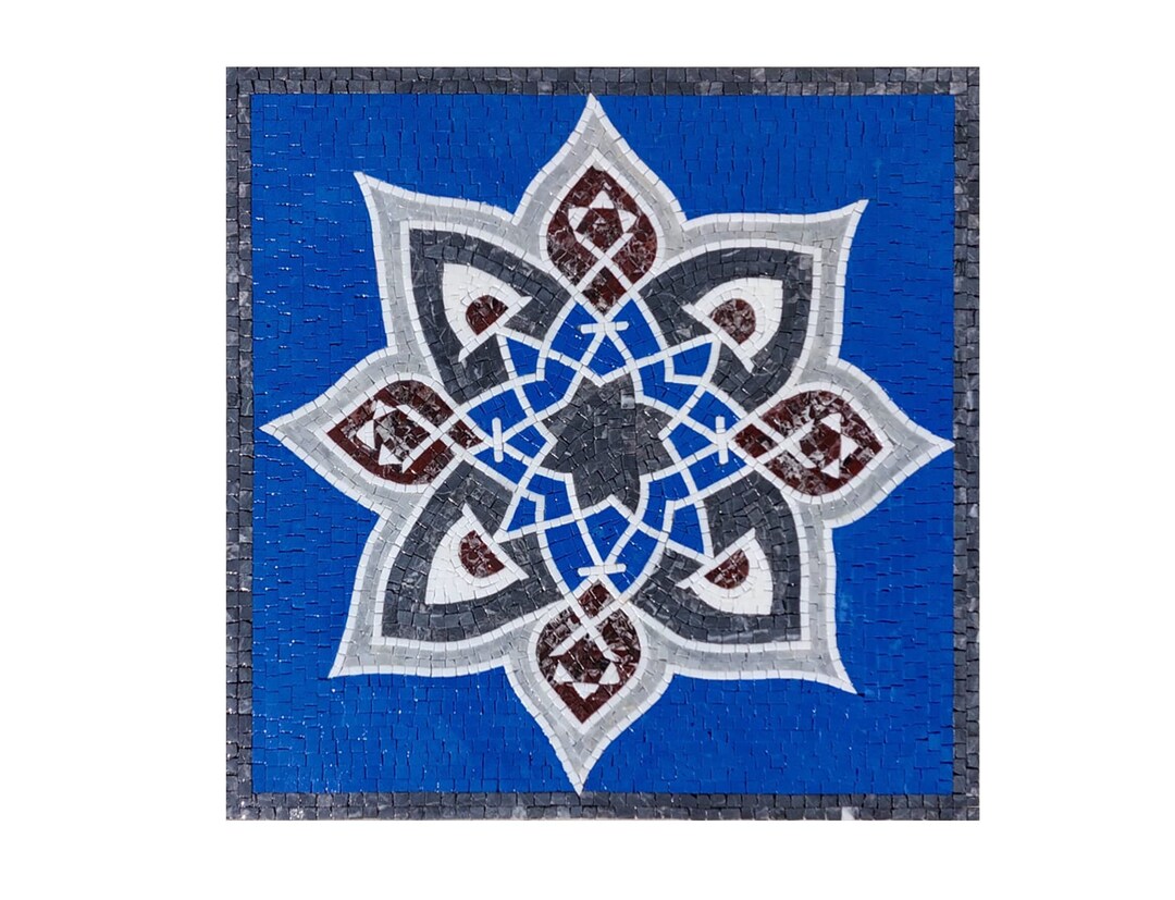Star Backsplash Marble Mosaic Tile Design. Customization Available ...