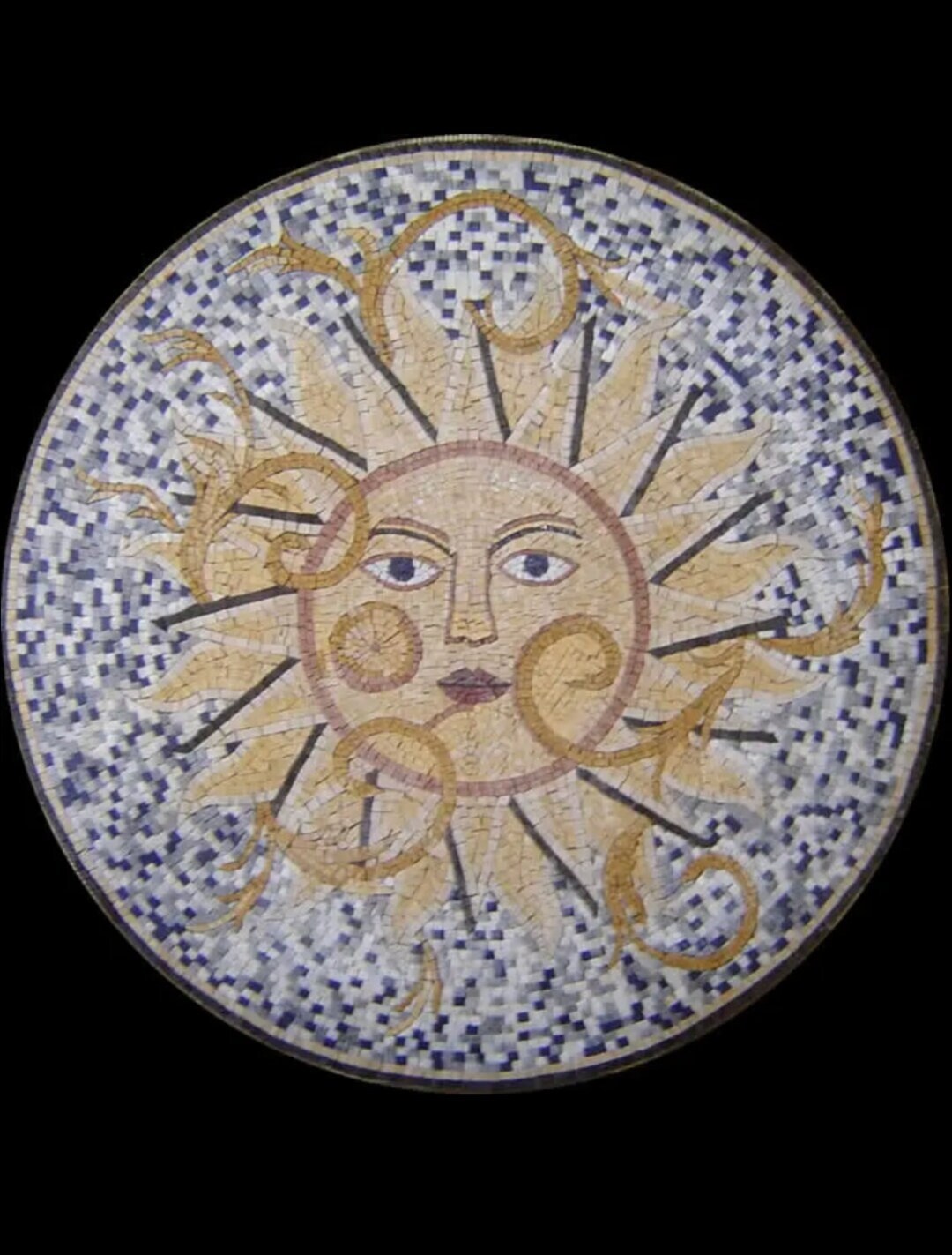 Sun Mosaic Medallion Tiles, Indoor/outdoor Ok. Wall, Backsplash or ...