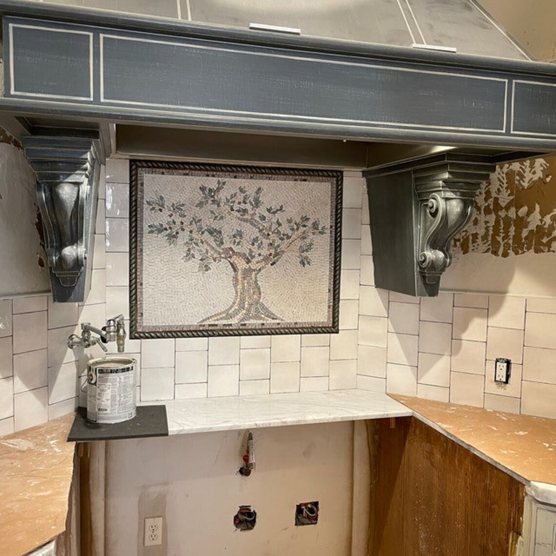 Olive Tree Backsplash Mosaic Tile - Etsy