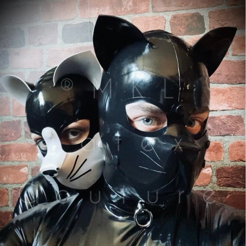 Kitty Latex Mask - Etsy