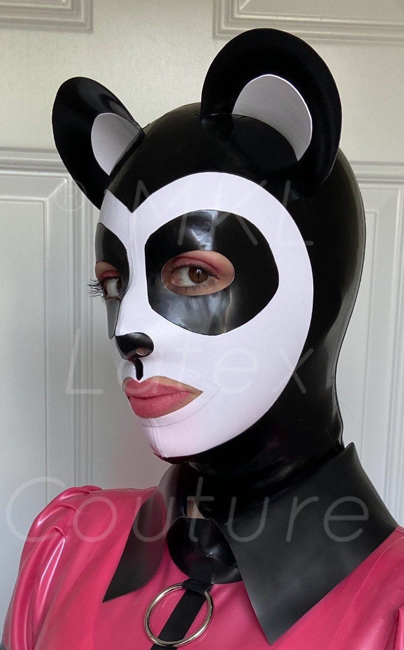 The Panda Latex Hood - Etsy Australia