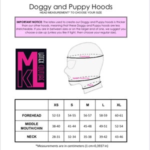 Purple Puppy Latex Hood - Etsy