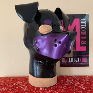 Purple Puppy Latex Hood - Etsy