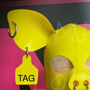 Two Colors Piggy Latex Hood - Etsy