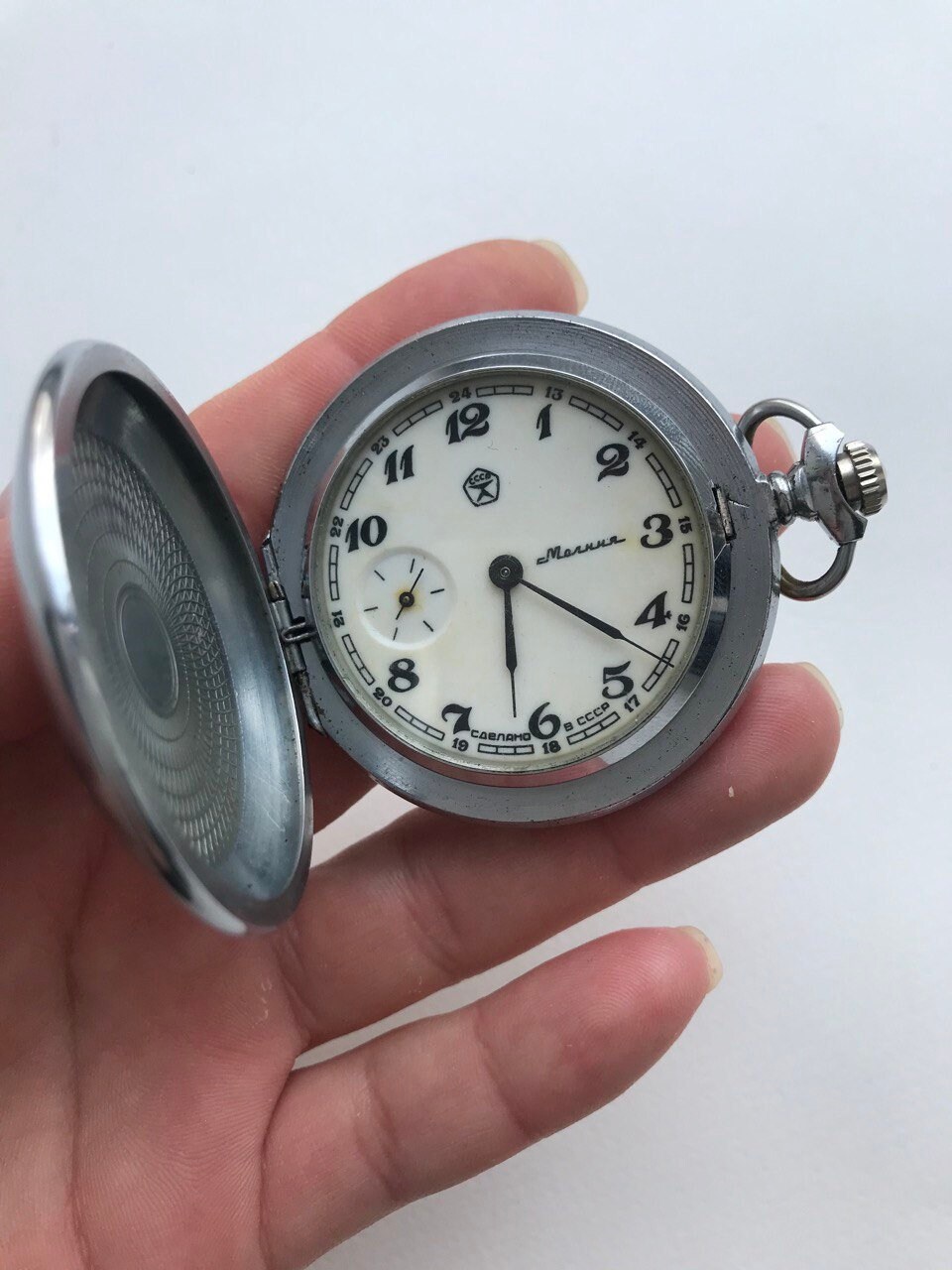 Vintage Pocket Watch Soviet Watch Molnija Old Watch Russian | Etsy