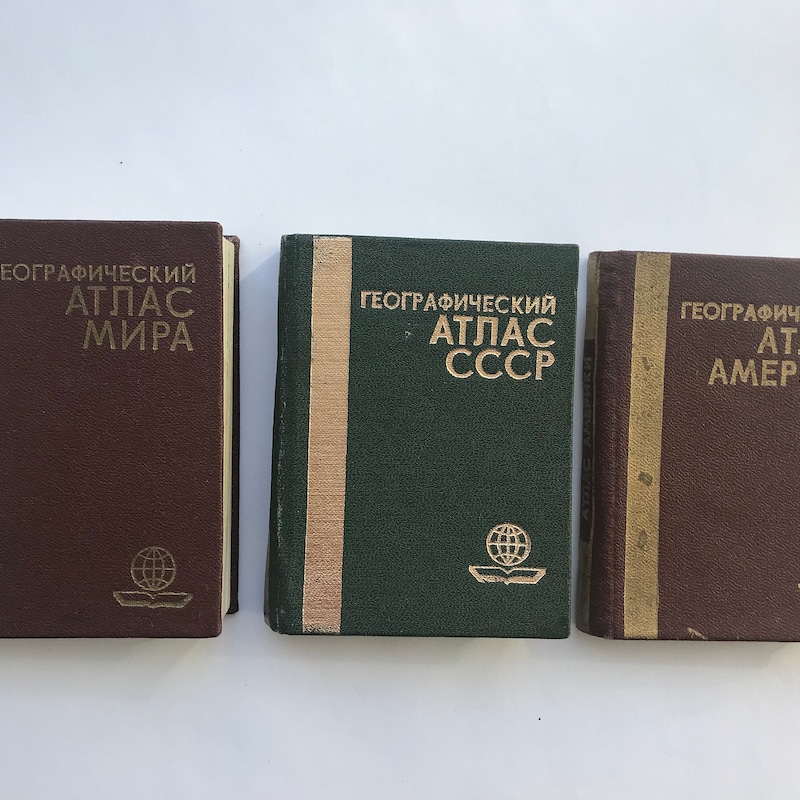 Vintage Atlas Pages - Etsy