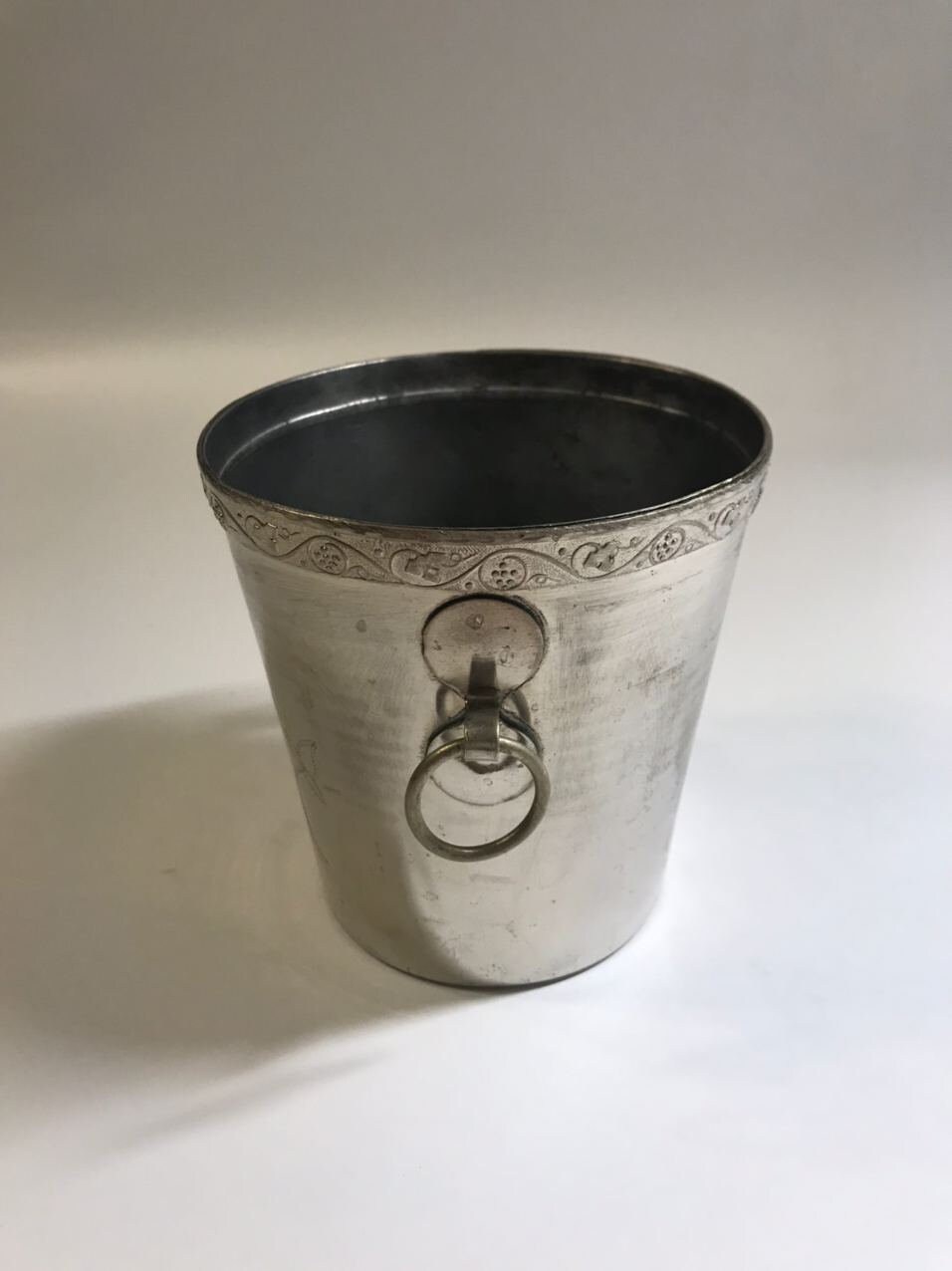 Vintage Ice Bucket With Ring Handles Cupronickel Ice Bucket - Etsy