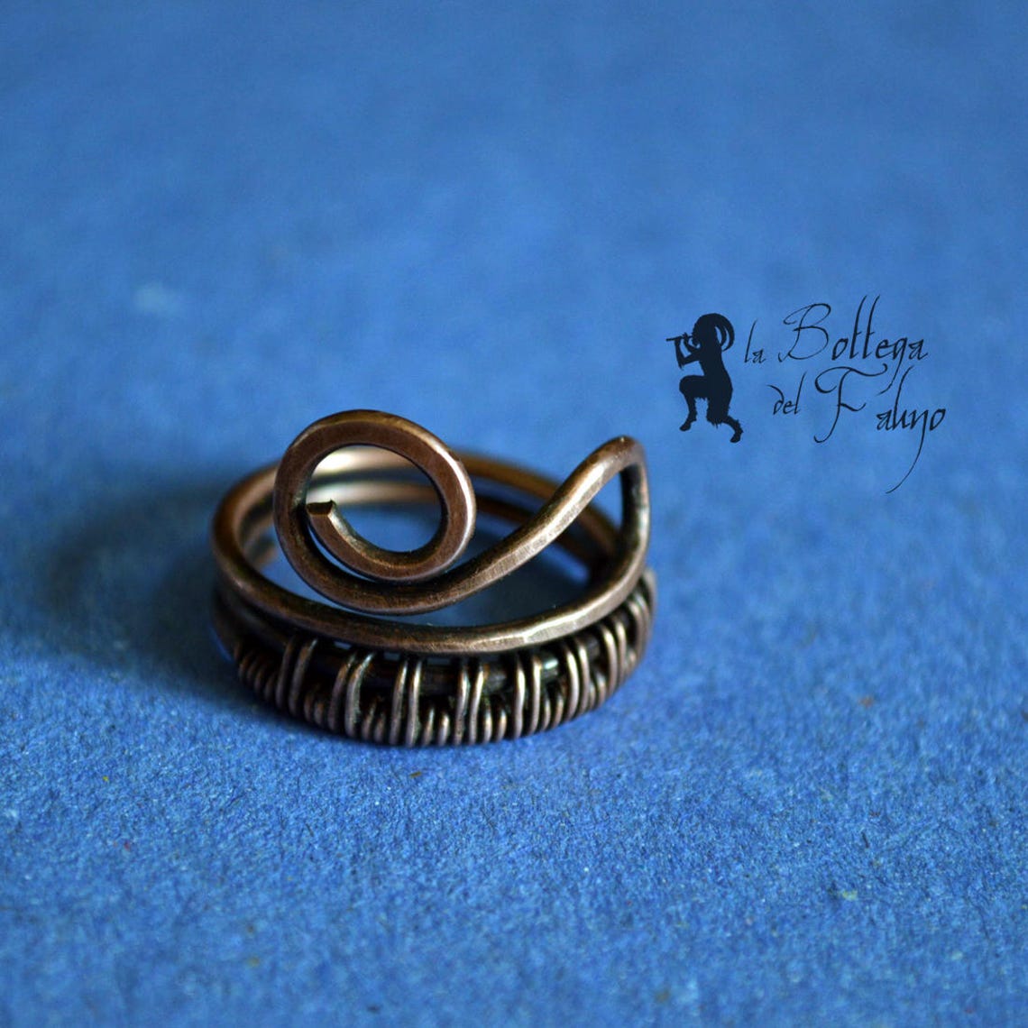 Celtic Copper Spiral Ring - Etsy