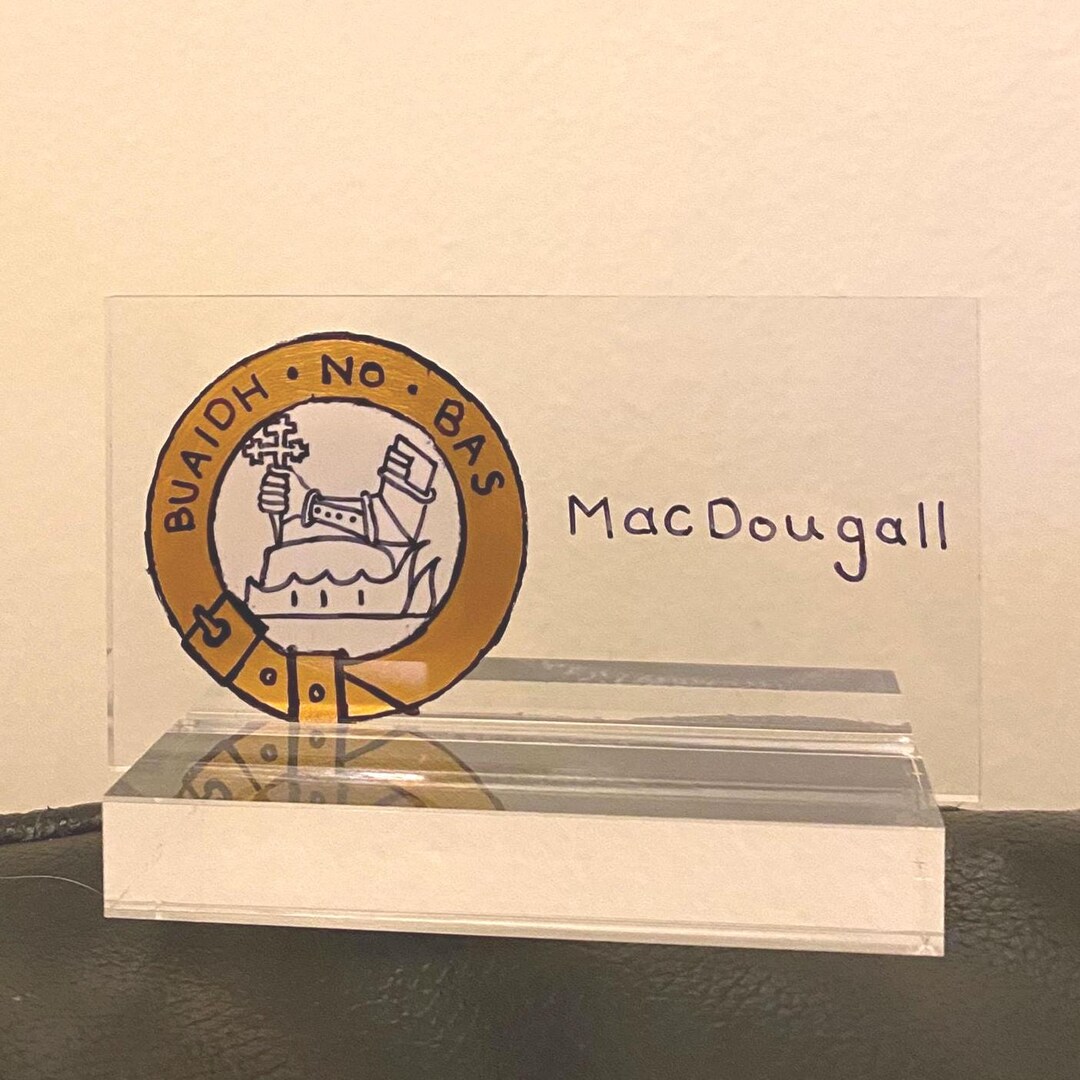 Family Crest Place Card - Etsy