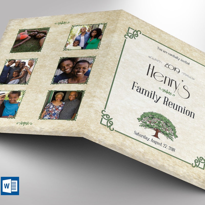 Family Reunion Program Template - Etsy