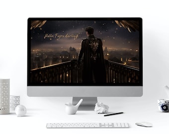 ACOMAF Feyre Rhysand Fanart Desktop Wallpaper ACOTAR - Etsy