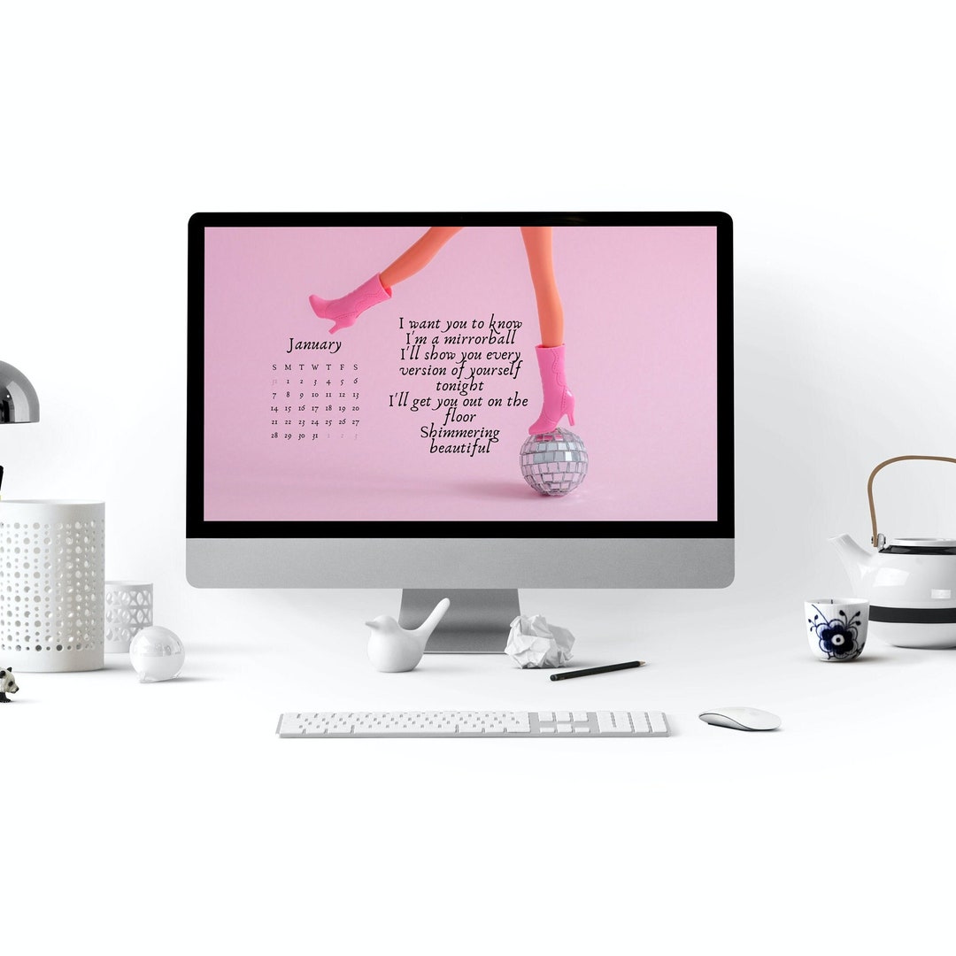 Eras Tour 2024 Calendar Desktop Wallpaper Bundle Taylor Swift - Etsy México