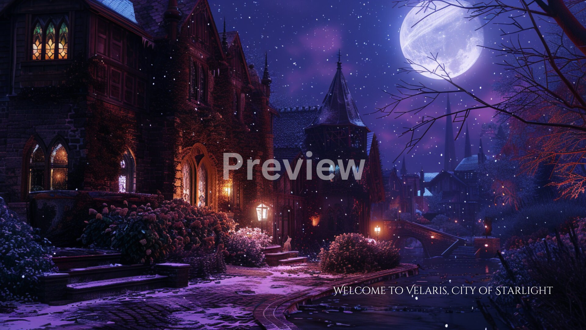 Velaris Desktop Wallpaper ACOTAR ACOMAF Fanart Night Court - Etsy
