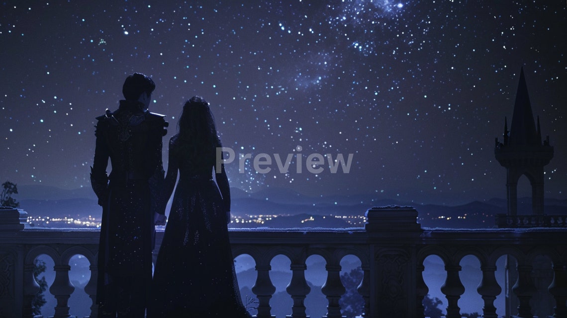 ACOMAF Feyre Rhysand Fanart Desktop Wallpaper ACOTAR - Etsy