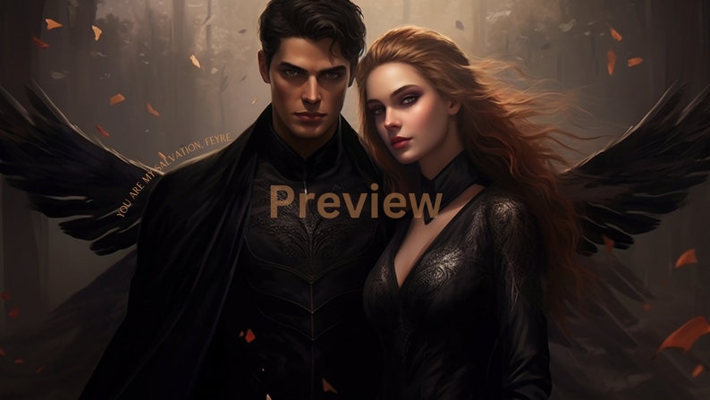 ACOMAF Feyre Rhysand Fanart Desktop Wallpaper ACOTAR - Etsy