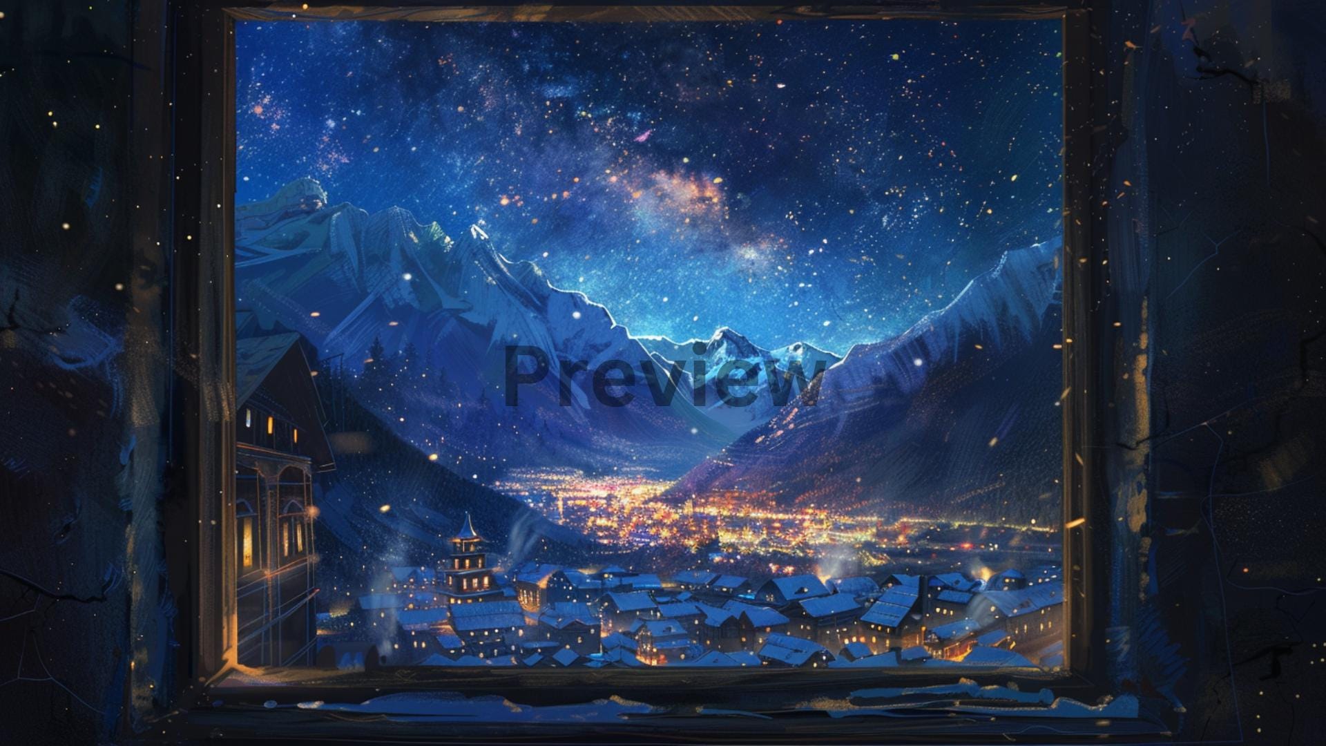 Open Window in Velaris Desktop Wallpaper ACOTAR ACOMAF Fanart Night ...