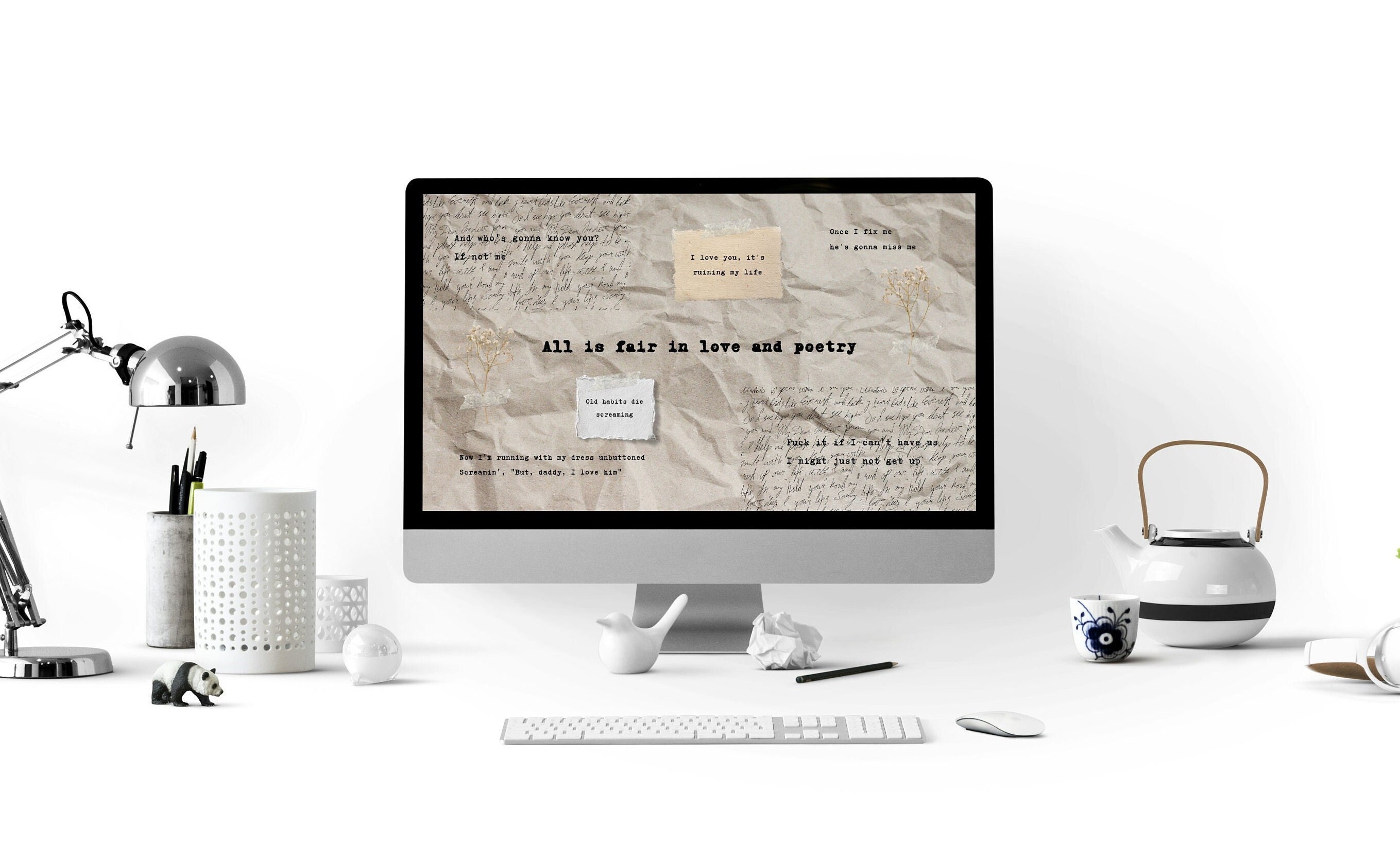 The Tortured Poets Department Desktop Wallpaper Taylor Swift Lyrics ...