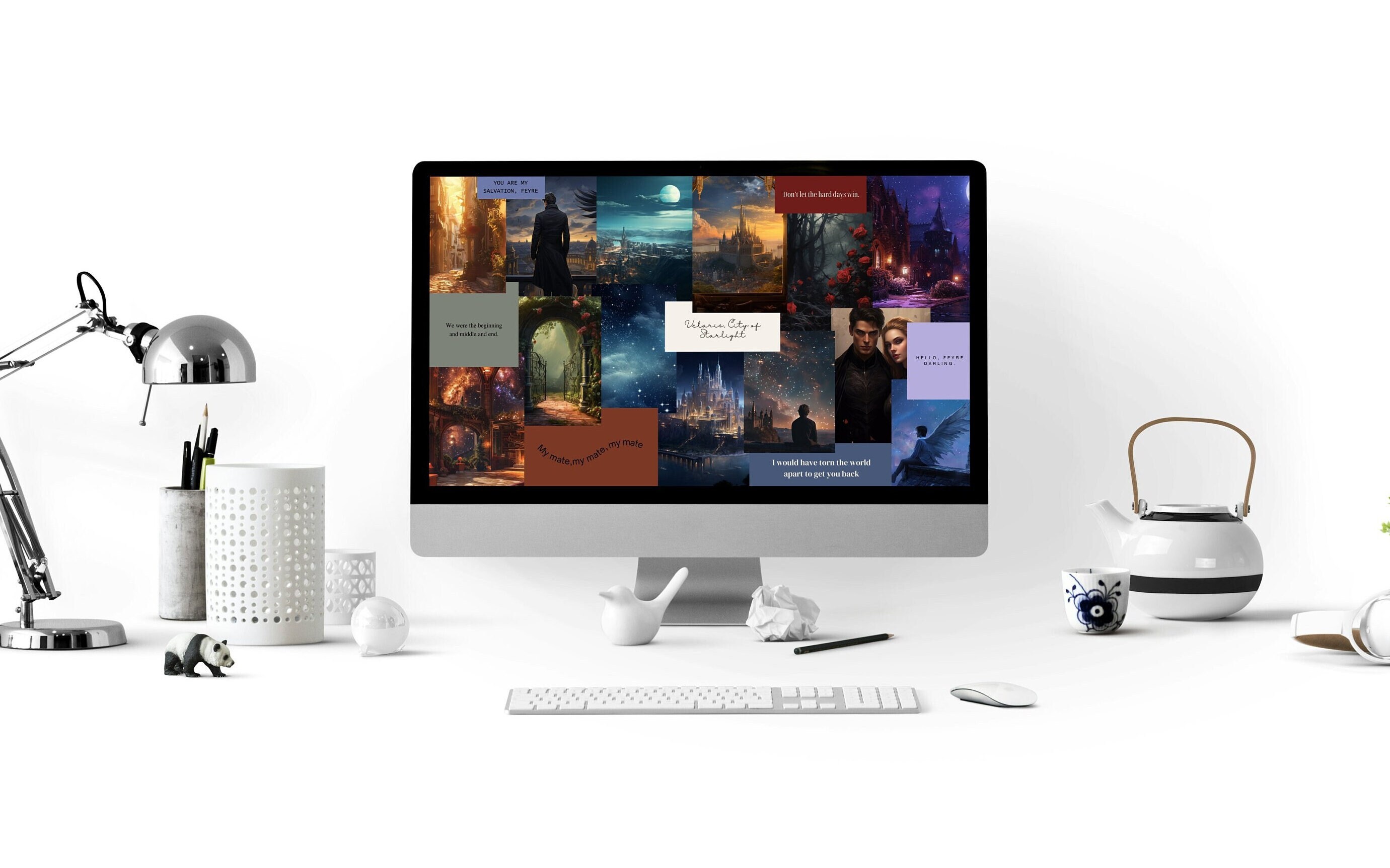 ACOMAF Collage Desktop Wallpaper ACOTAR Fanart - Etsy