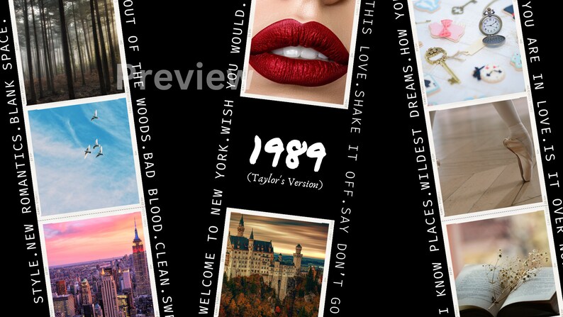 1989 Taylor's Version Desktop Wallpaper Taylor Swift - Etsy