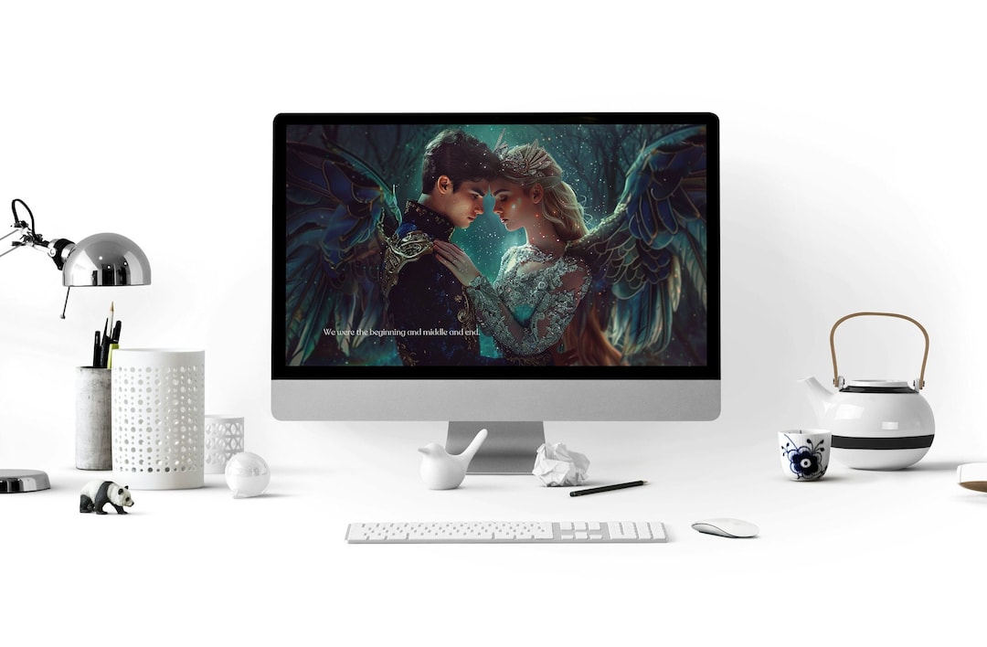 ACOMAF Feyre Rhysand Fanart Desktop Wallpaper ACOTAR - Etsy