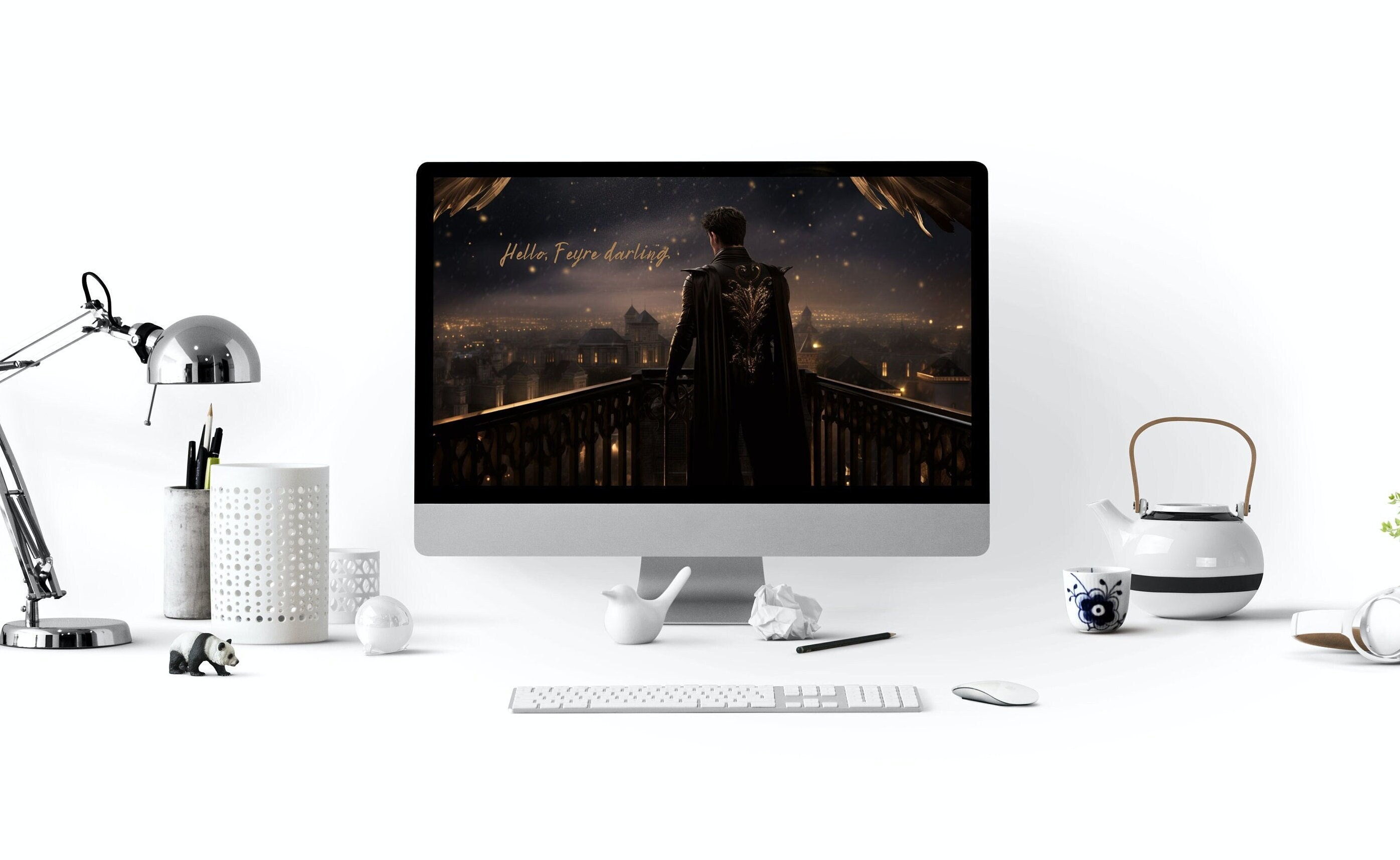 ACOMAF Feyre Rhysand Fanart Desktop Wallpaper ACOTAR - Etsy