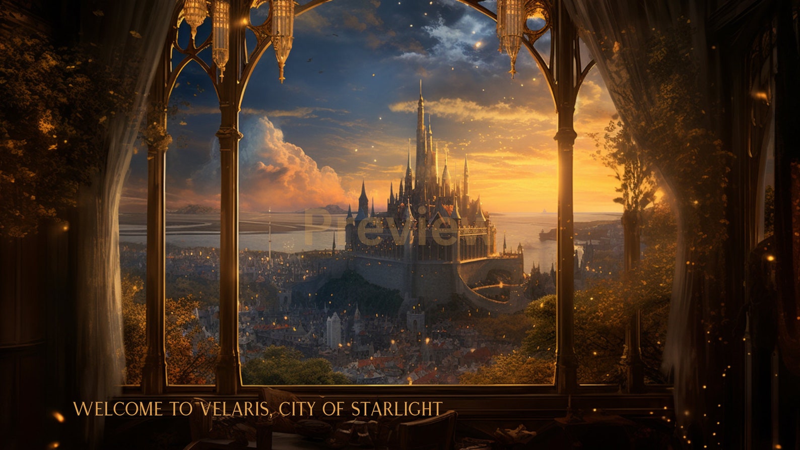 Velaris Desktop Wallpaper ACOTAR ACOMAF Fanart Night Court - Etsy