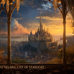 Velaris Desktop Wallpaper ACOTAR ACOMAF Fanart Night Court - Etsy