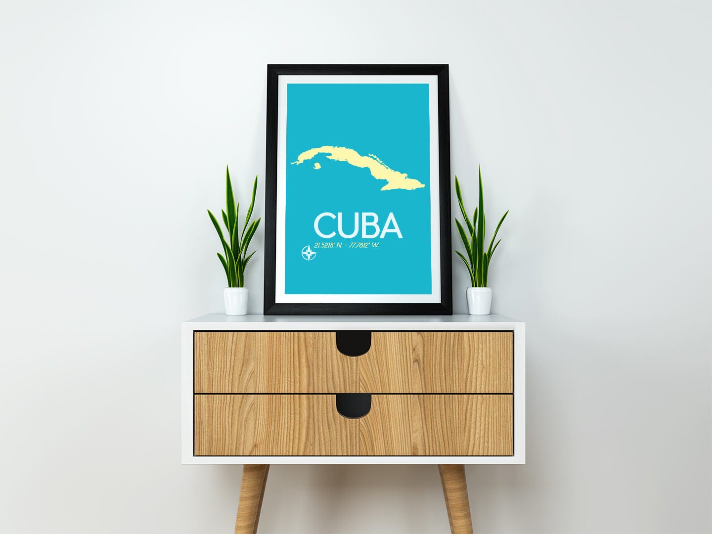 Cuba Map Poster for Travellers and Vacationers Cuba Art Print, Cuba ...