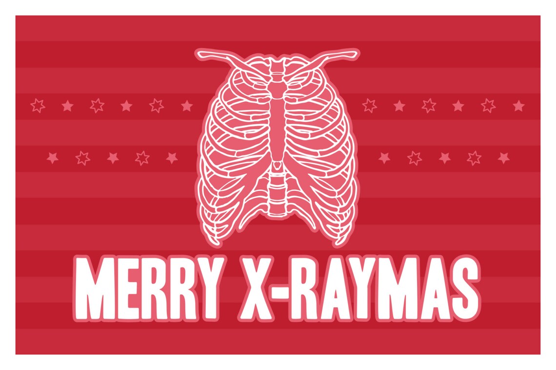 Merry X-raymas - Medical Christmas Card Instant Download - Great for ...