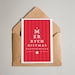 Merry Christmas Eye Chart - Printable Christmas Cards - Instant ...