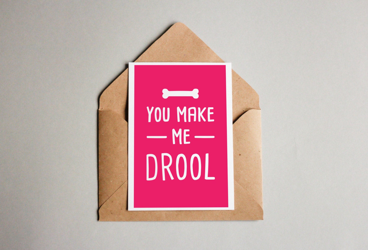 You Make Me Drool - A Fun Printable Dog Lovers Card for Valentines Day ...