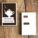 Funny Coffee-themed Valentine's Day Card 4-pack - Download and Print ...