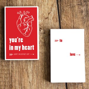 Funny Anatomical Valentine's Day Card 4-pack Download and Print Great ...